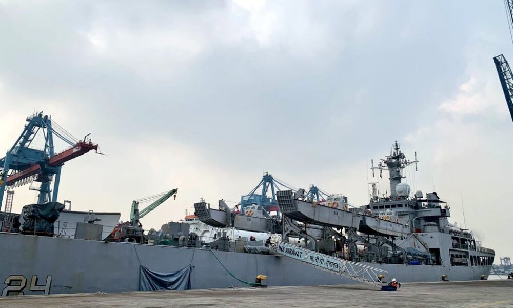 Indian Navy’s ‘Mission Sagar’ – INS Airavat delivers COVID-19 medical ...